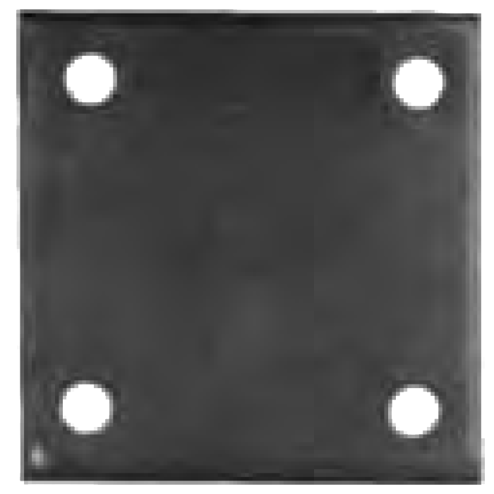 Perforated plates L 150 x H 150 mm Thickness 8 mm – Taliani Ferro Shop
